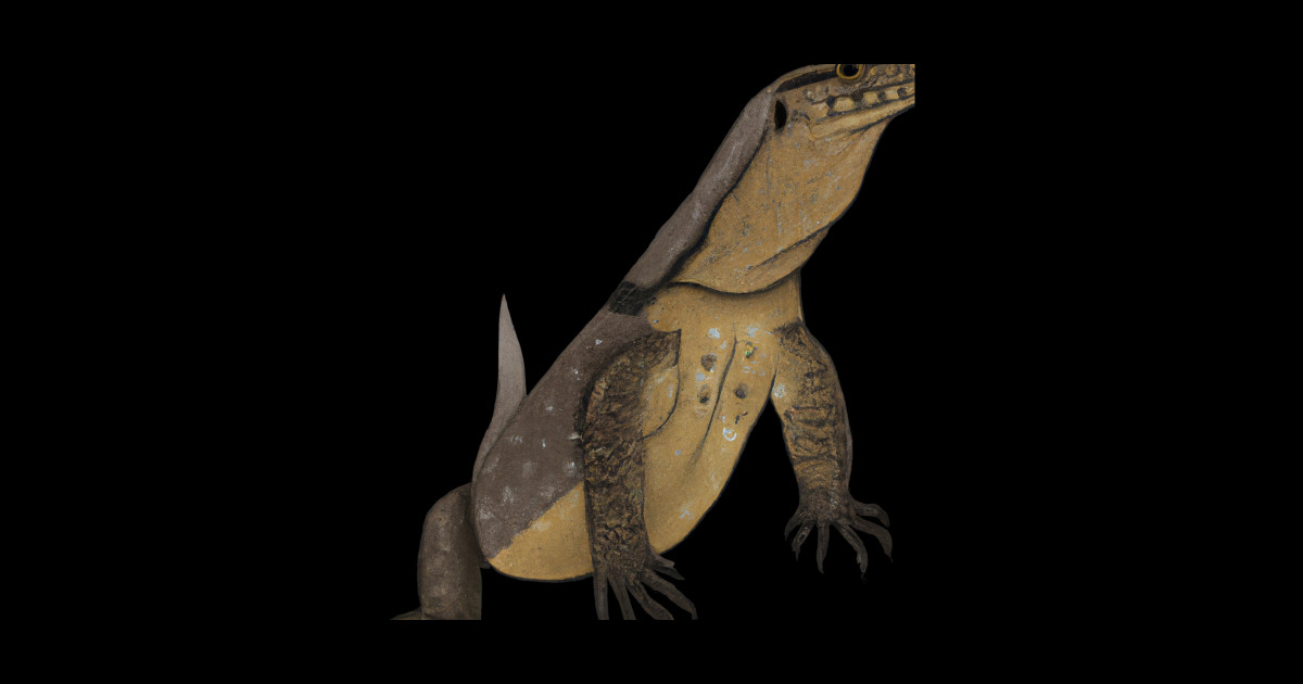 Cute Monitor Lizard Drawing - Monitor Lizard - Sticker | TeePublic