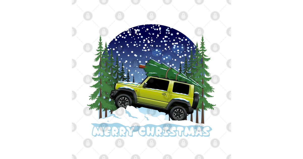 Suzuki Jimny Christmas - Suzuki - T-Shirt | TeePublic