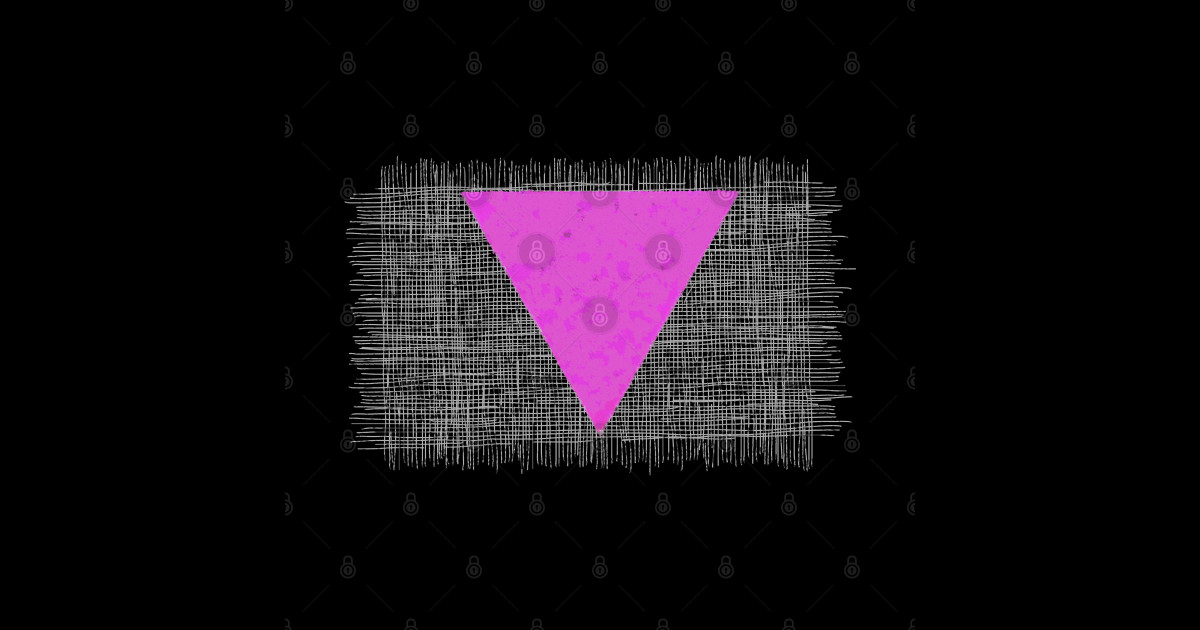 Pink Triangle - Pink Triangle - Sticker | TeePublic