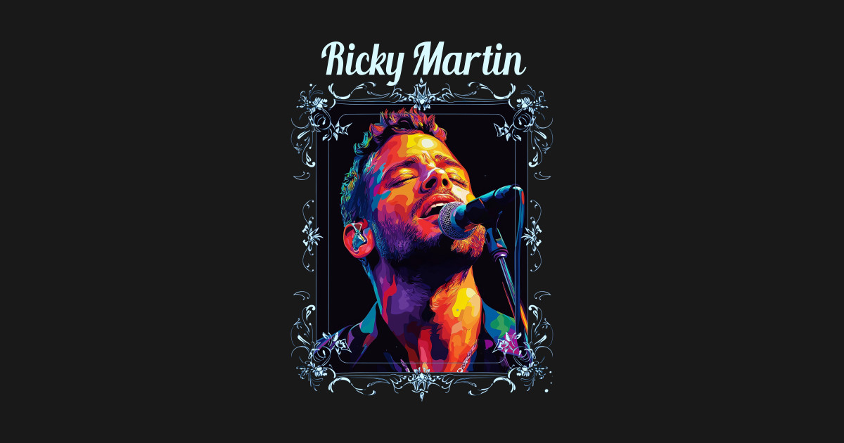 RICKY MARTIN MUSICIAN FAN ART - Ricky Martin Musician Fan Art - T-Shirt ...