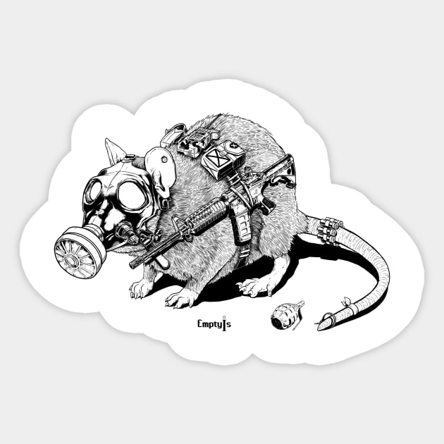 Rat Soldier - Rat - Sticker | TeePublic