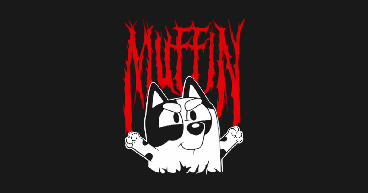 Muffin Bluey - Custom Character Image - T-Shirt | TeePublic
