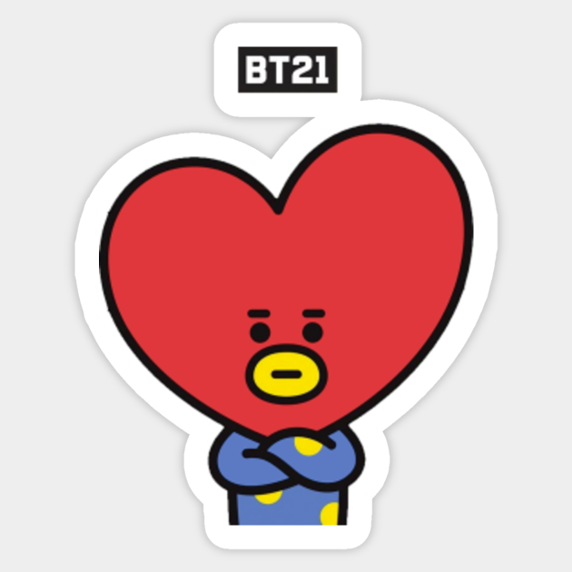 BT21 Tata Portrait v2 - Bt21 - Sticker | TeePublic