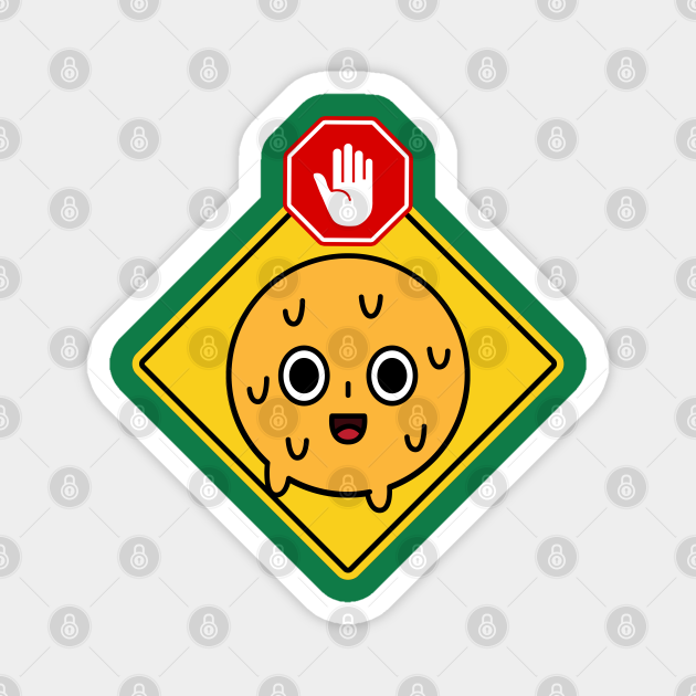 Alert Warning Facial Emoji Expressions #15 - Emoji Art - Magnet | TeePublic