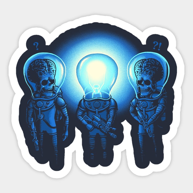 Bulb Head - Sticker | TeePublic