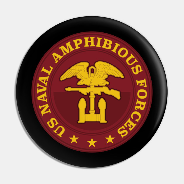US Naval Amphibious Forces Patch - Ww2 American Amphibious Forces - Pin ...