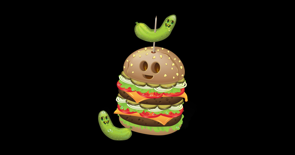 Evil Burger - Burger - Posters and Art Prints | TeePublic