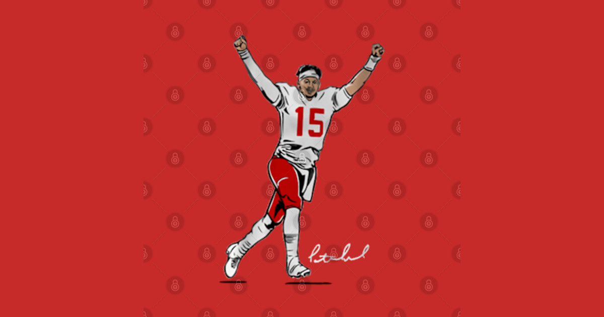Patrick Mahomes Superstar Pose - Patrick Mahomes - T-Shirt | TeePublic