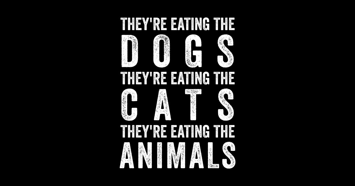 They're-eating-the-Dogs-they're-eating-the-Cats-and-Animals-White-Ink ...