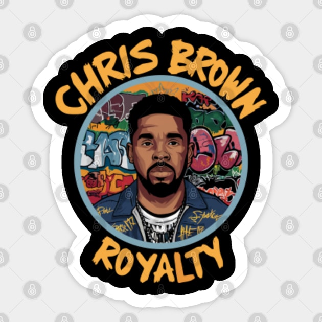Chris Brown - Royalty - Chris Brown - Sticker | TeePublic