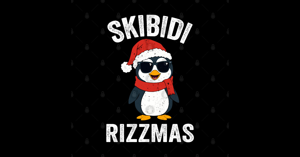 Skibidi Rizzmas - Skibidi Rizzmas - Sticker | TeePublic