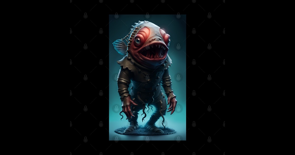 dagon art - Dagon Art - Sticker | TeePublic