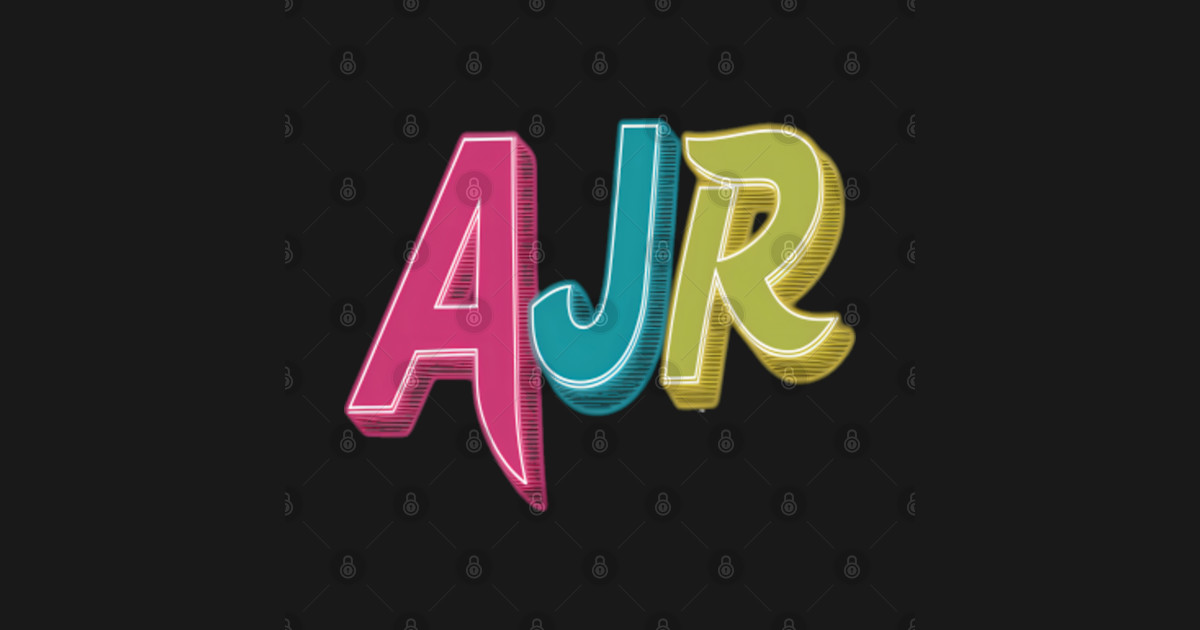 "AJR" in vibrant vintage retro 50s colors. - Ajr In Vibrant Vintage ...