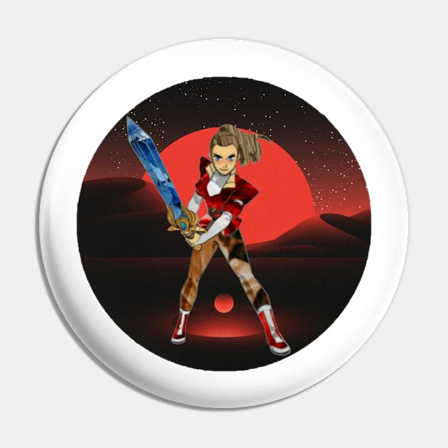 Adora Final She-Ra Fanart Merch Princess - Adora - Pin | TeePublic