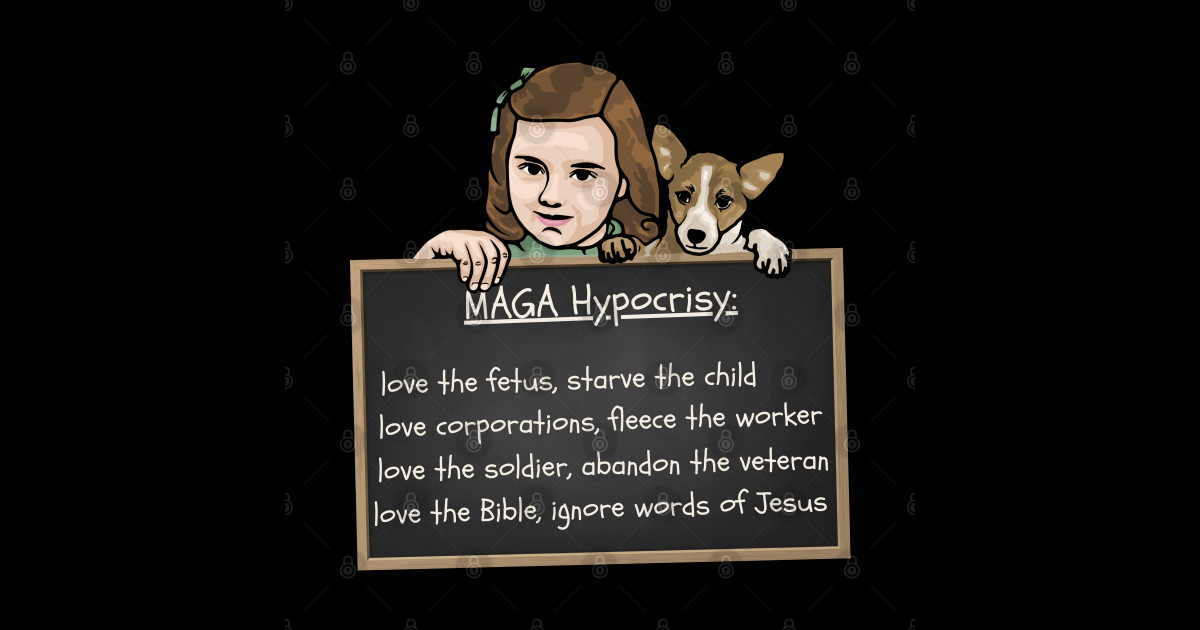 MAGA Hypocrisy - Anti Republican Party - Sticker | TeePublic