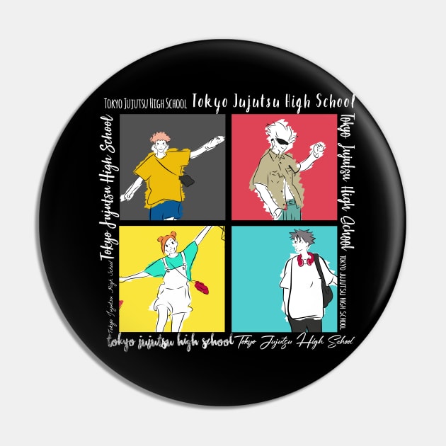 Jujutsu Kaisen - Tokyo Jujutsu High School - Jujutsu Kaisen - Pin ...