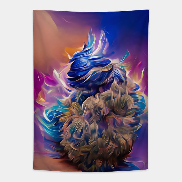 Blue Inflated Feathery Dazzling Nug Smoke Weed - Nugs - Tapestry ...