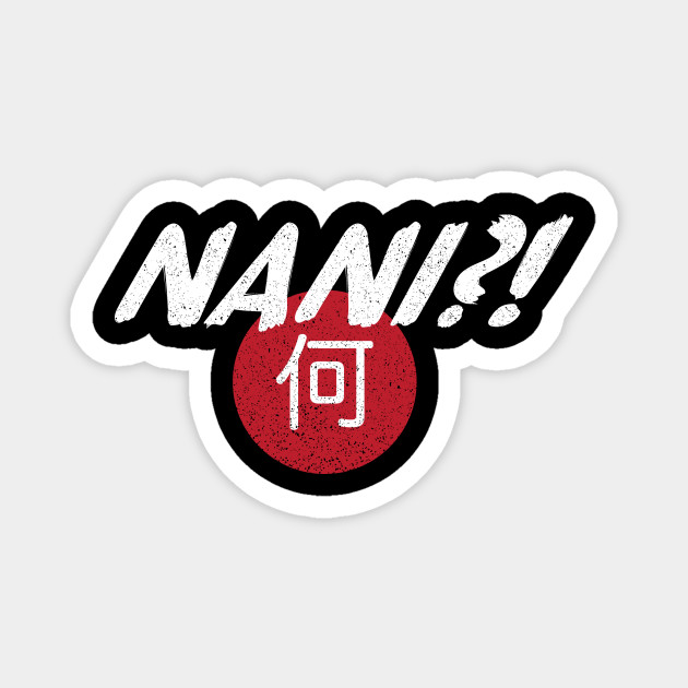 Funny Anime Manga Nani Kanji What - Japanese - Magnet | TeePublic