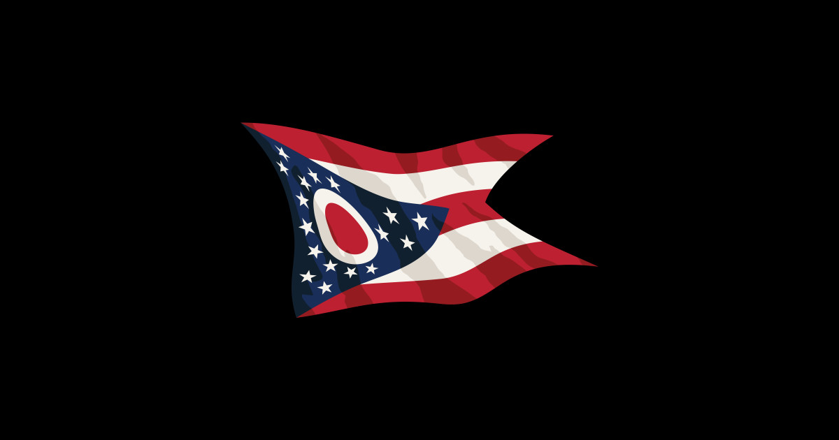 Ohio State Flag - Ohio Flag - Sticker | TeePublic