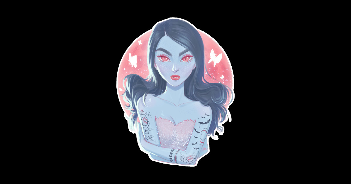 Full Moon - Vampire - Sticker | TeePublic