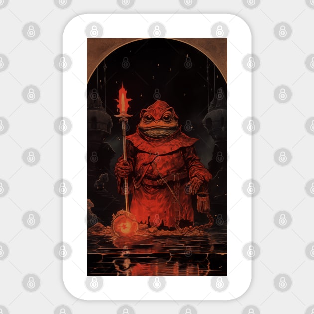 RITUAL - DARK FANTASY ART STYLE FROG - Dark Fantasy - Sticker | TeePublic