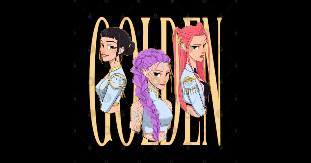 Golden Huntrix - Kpop Demon Hunter - Huntrix - Magnet | TeePublic