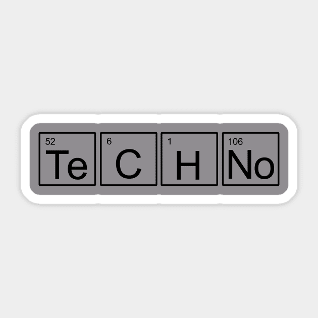 Techno music - Techno - Sticker | TeePublic
