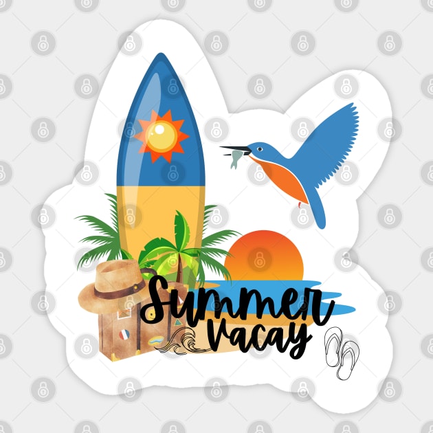 "Summer Vacay" design - Summer - Sticker | TeePublic