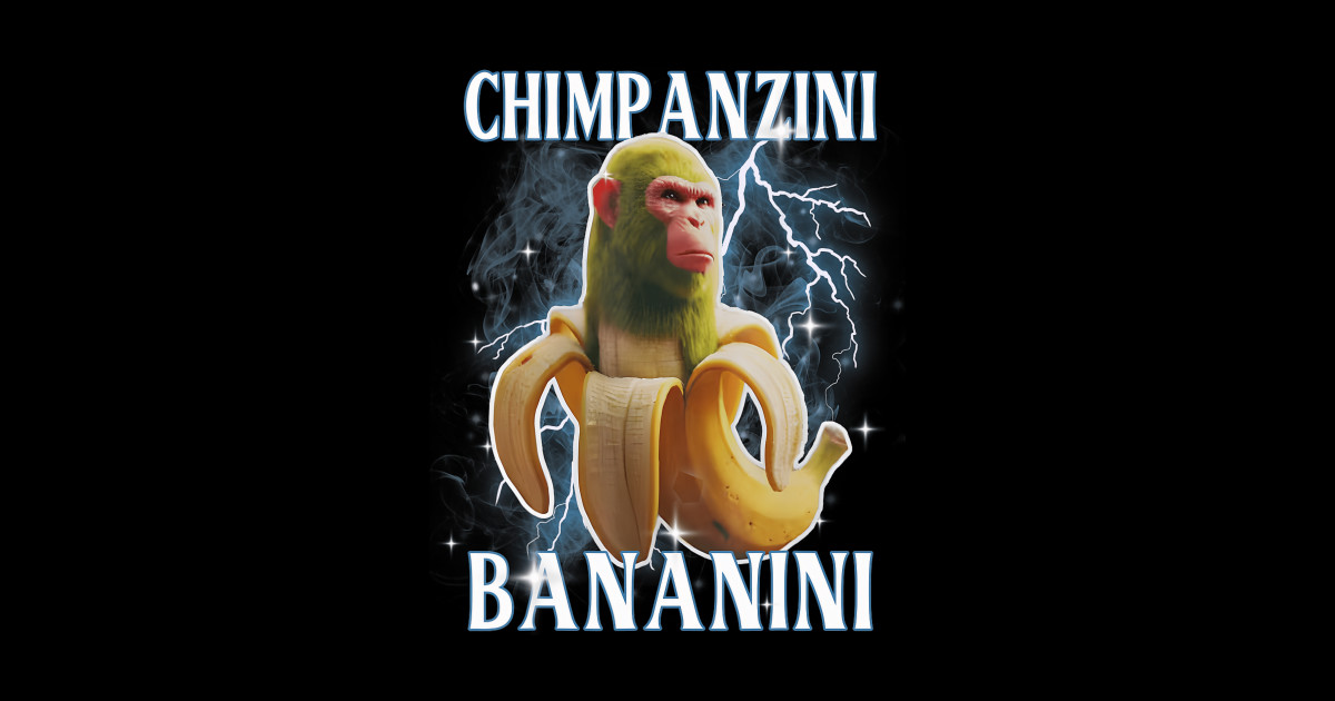 Chimpanzini Bananini Meme - Tralalero Tralala - Sticker | TeePublic