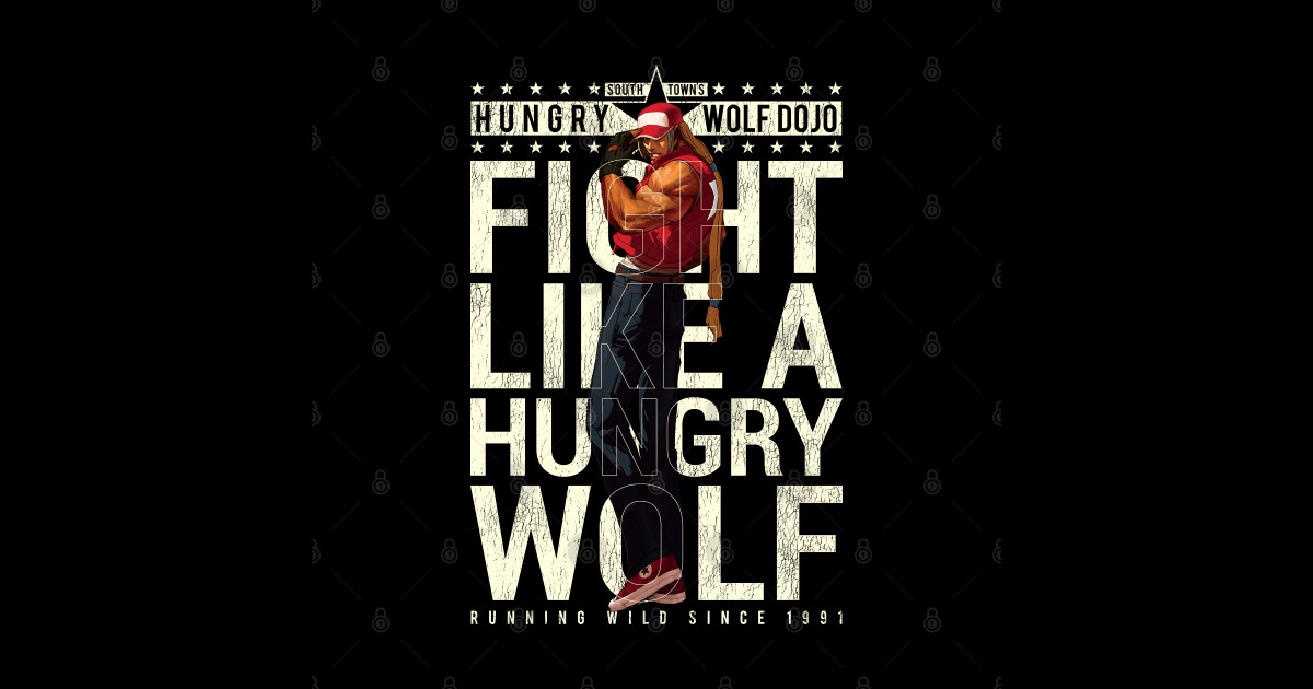 Hungry Wolf Dojo Gym - King Of Fighters - Sticker | TeePublic