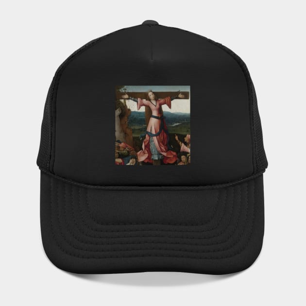 The Crucifixion of St Julia - Hieronymus Bosch - Crucifixion - Hat ...
