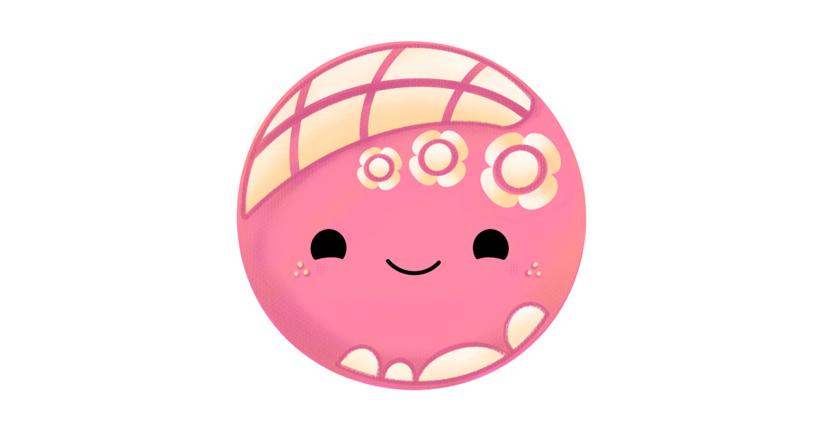 Pink Concha (Pan Dulce Art) - Dia De Los Muertos - T-Shirt | TeePublic