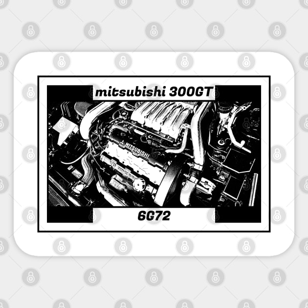 MITSUBISHI 3000GT ENGINE - Jdm - Sticker | TeePublic