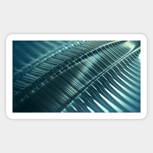 Metal Techno Surface - 3d - Sticker | TeePublic