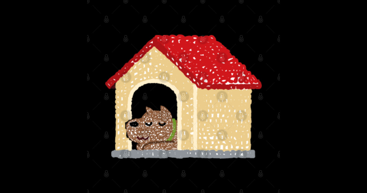 dog house - Dog Lover - Sticker | TeePublic