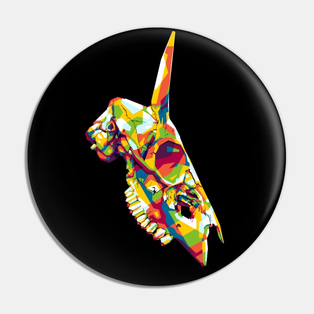 Scary Animal Skull - Skulls - Pin | TeePublic