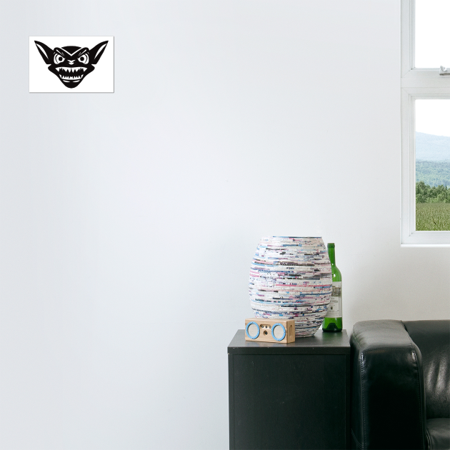 Angry Black Gremlin Face - Gremlin - Posters and Art Prints | TeePublic