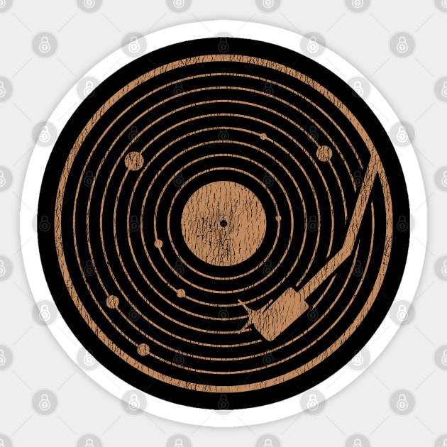 Vintage The Vinyl System - Vinyl - Sticker | TeePublic