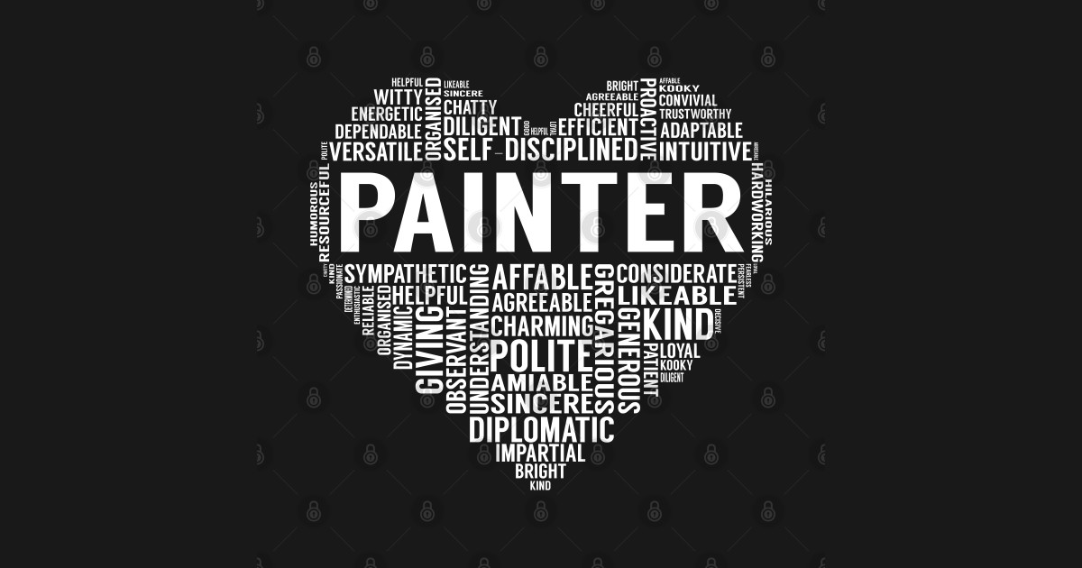 Painter Heart - Painter - T-Shirt | TeePublic