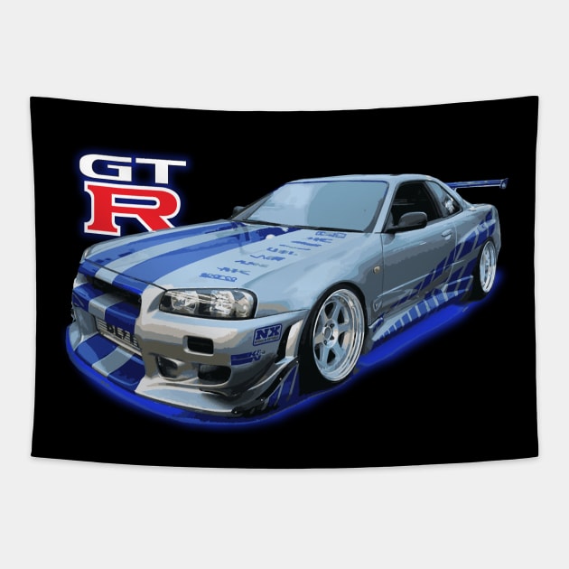 KV2 Athlete Silver JDM CAR R34 bnr34 V-SPEC v-spec II paul walker ...