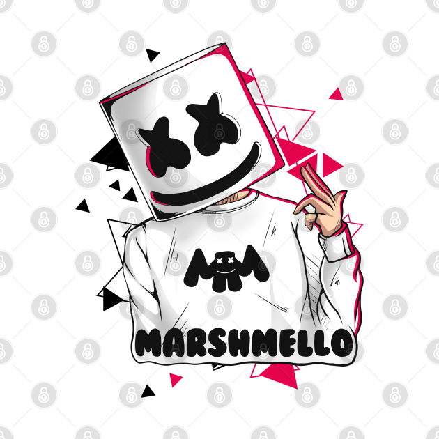 Marshmello | Pink Neon - Marshmello - Long Sleeve T-Shirt | TeePublic