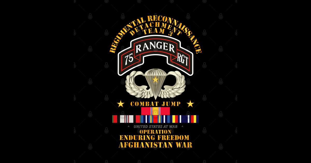 Combat Jump - Tm3 - RRD - 75th Rgr Rgt - OEF - Afghanistan w SVC - Jump ...