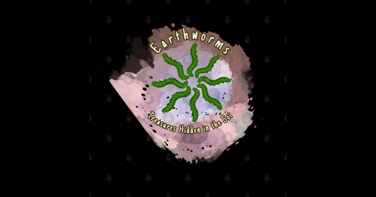 Green Earthworms - Treasures Hidden in the Soil - Earthworms - Sticker | TeePublic