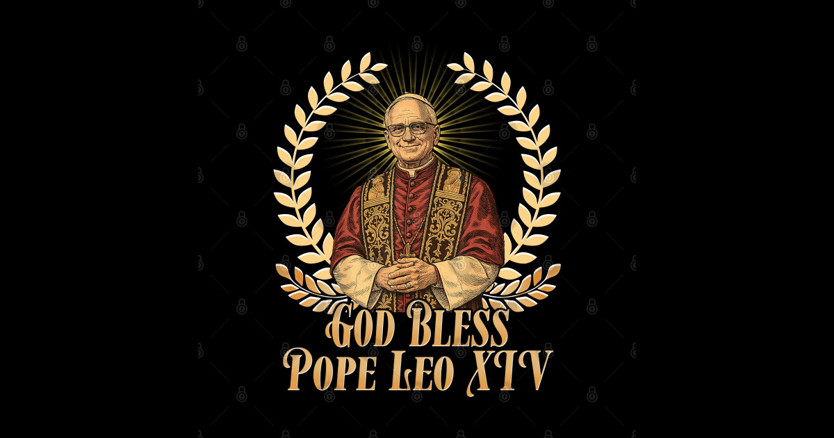 God Bless Pope Leo XIV vintage - Pope Leo Xiv - Tapestry | TeePublic