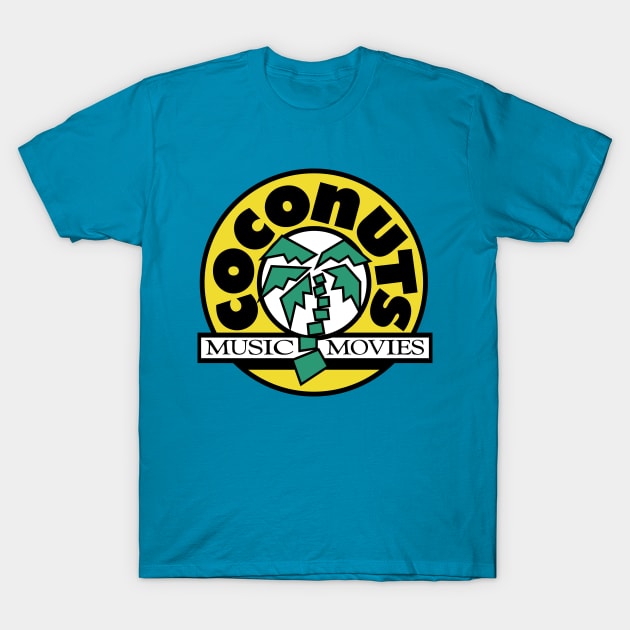 Coconuts Music & Movies Retro Store - Coconuts Music - T-Shirt | TeePublic