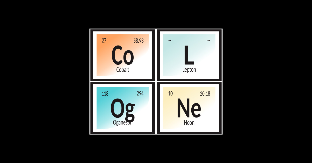 Cologne Table of Elements - Cologne Table Of Elements - Sticker | TeePublic