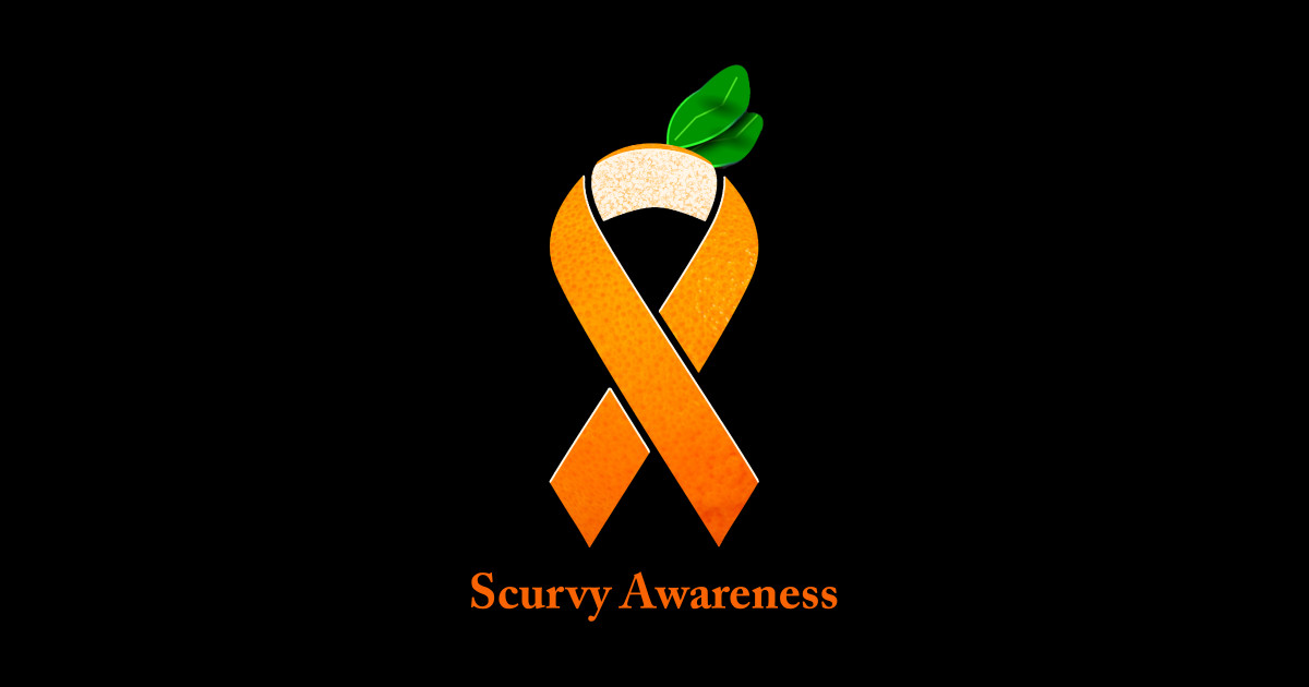 Scurvy Awareness - Awareness Ribbon - Sticker | TeePublic