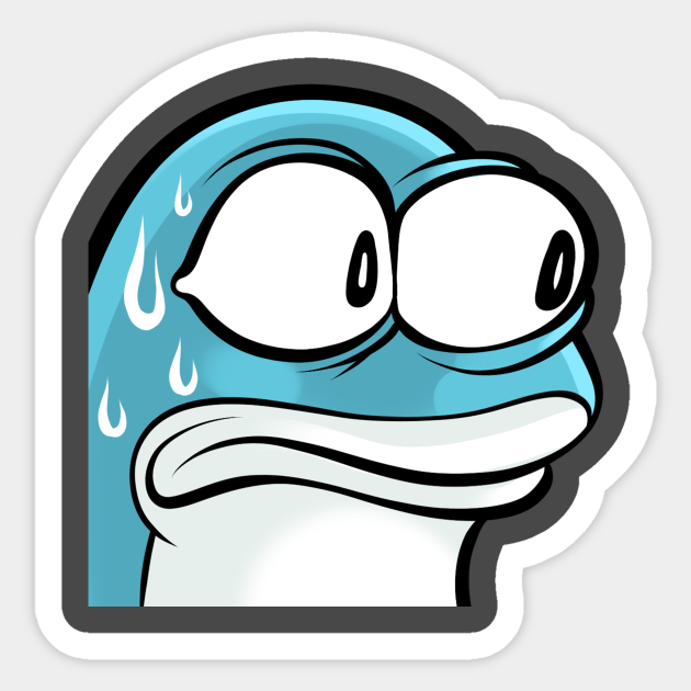 CarbonFin MonkaS Emote - Carbonfin - Sticker | TeePublic