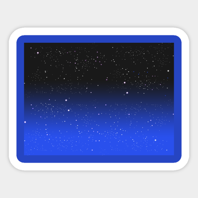 Starry night - Sky - Sticker | TeePublic