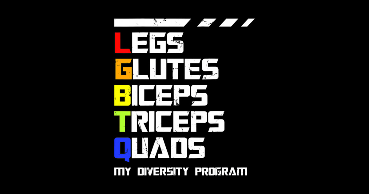 Lgbtq Legs Glutes Biceps Workout Gym Diversity Program - Lgbtq Legs ...